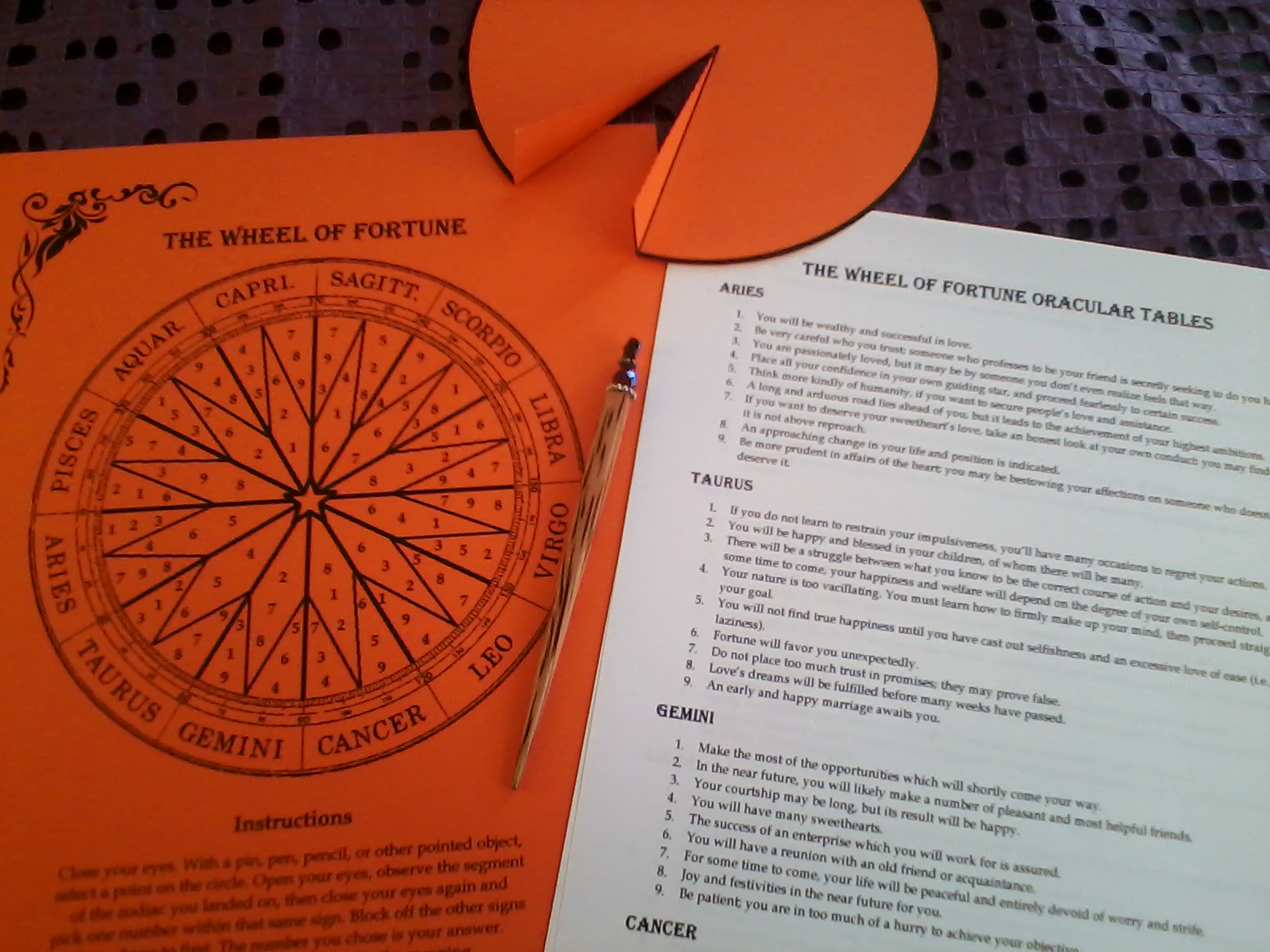 Wheel of Fortune Divination – Divination Lessons
